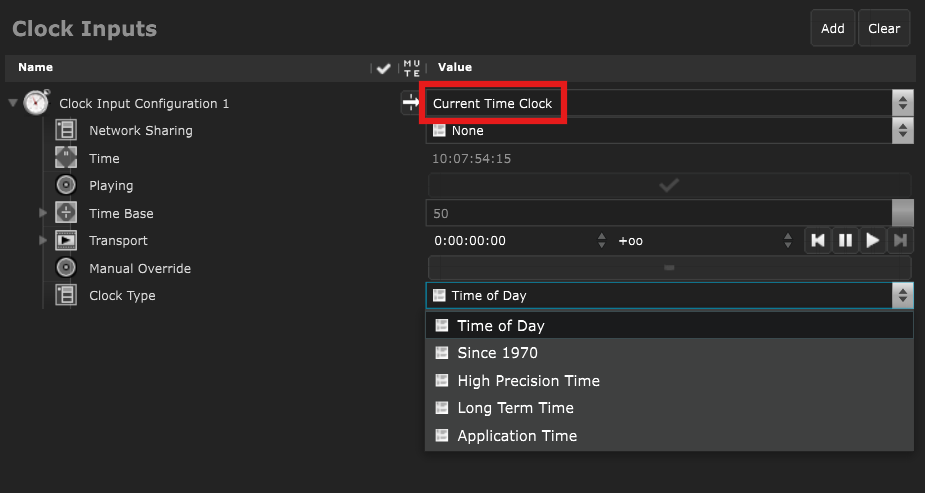 Current Time Clock Smode Documentation